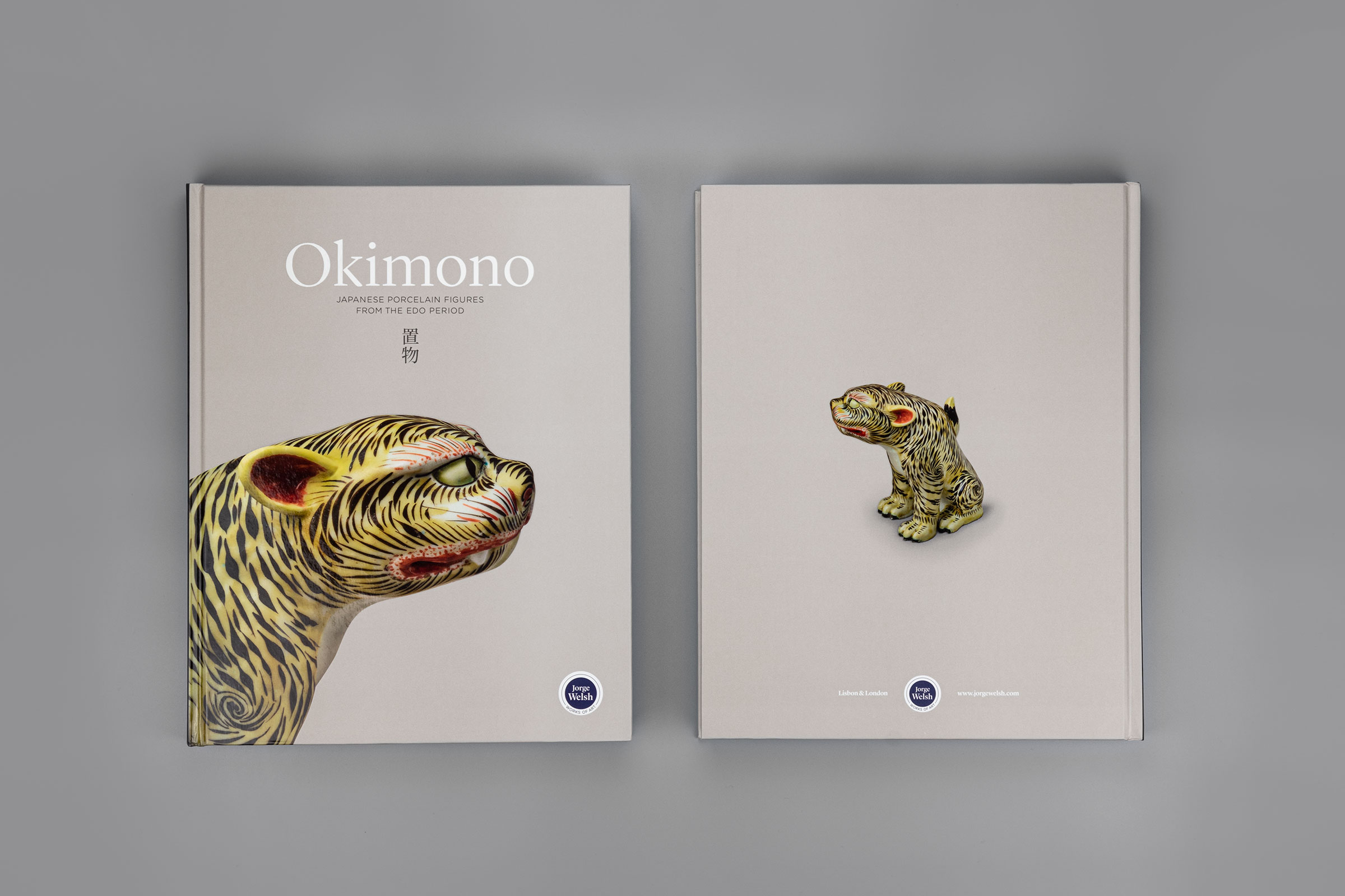 Okimono exhibition catalogue designed for Jorge Welsh